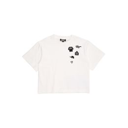 DKNY T-Shirt M&auml;dchen Gr&ouml;&szlig;e 128 schwarz / wei&szlig;