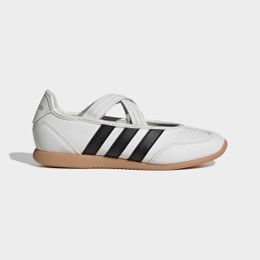Kinder Sneaker Ballerinas "BARREDA MARY JANE KIDS", adidas Sportswear, Gr. 38,5core wei&szlig;, core schwarz, silber metallic, Leder, Synthetik, Schuhe,