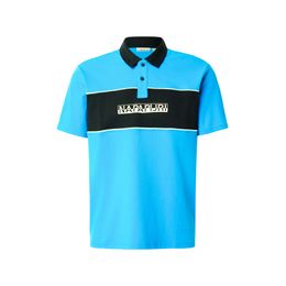 Napapijri Poloshirt 'EKIM' Herren Gr&ouml;&szlig;e XL azur / schwarz / wei&szlig;