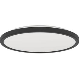 Eglo Deckenleuchte "Rovito-Z Deckenlampe, ZigBee 3.0, Kunststoff, Badezimmerlampe, IP44", 1, &Oslash; 30cm H: 3cm, 1 Stk.schwarz, Wohnzimmer, Leuchten,