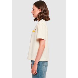 Merchcode Damen T-Shirt "Merchcode Ladies Christmas Dog Tee", beige, Gr. L, bedruckt, 100% Baumwolle, Shirts
