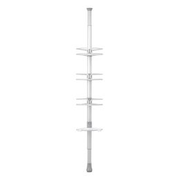 OXO GOOD GRIPS Regalelement "Teleskop-Duschregal aus Aluminium", B/H/T: 9,5cm x 160,5cm x 30,5cmsilberfarben, Regale, schnell ausziehbar