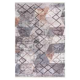 Teppich Kayoom, B:200cm H:6mm L:290cmmulti, Polyester, Wohnzimmer, Teppiche, "Torent 641", Kurzflor, Vintage, Modernes Muster,