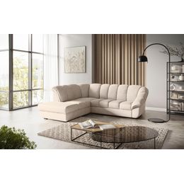 Ecksofa COTTA, B:260cm H:88cm T:104cmbeige, 100% POLYESTER (PES), Wohnzimmer, Sofas, "Mado Ecksofa"