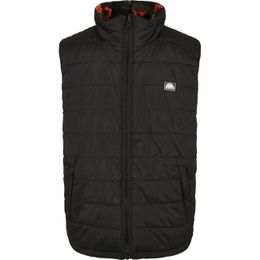 Southpole Herren Jerseyweste "Southpole Herren Southpole Reversible Bubble Vest"schwarz, Gr. M, 100% Polyester, Westen