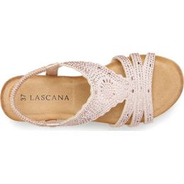 Lascana Damen Keilsandalette, rosegoldfarben, Gr&ouml;&szlig;e 42