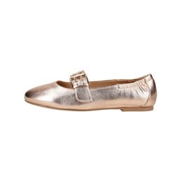 REGARDE LE CIEL Damen Riemchenballerina "Regarde Le Ciel Ballerinas Leder", Gr. 37, rosa, Leder, Schuhe