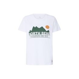North Bend Rundhalsshirt "Rundhalsshirt NBCash"wei&szlig;, Gr. 46, Obermaterial: 60% Baumwolle CO. 40% Polyester PES., Shirts