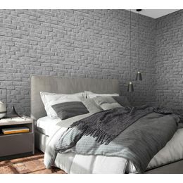 marburg Vliestapete "Brick", B/L: 0,53m x 10,05m, Rollen: 1, beige, Wohnzimmer, Tapeten, moderne Tapete f&uuml;r Wohnzimmer Schlafzimmer K&uuml;che