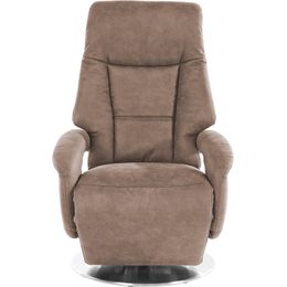 Sit & More TV-Sessel SIT & MORE, B:74cm H:109cm T:77cm, grau, Luxus-Microfaser (100% Polyester);Luxus-Kunstleder;NaturLEDER (echtes Rindsleder), Sessel, "Enjoy