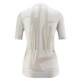 Gonso Damen Radtrikot "Road Jersey Print W"hellgrau, Gr. 40, 86% Polyester, 14% Elasthan, Trikots, Damen Fahrradtrikot, modernes Trikot mit