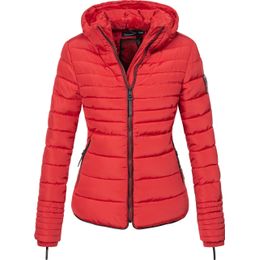 Marikoo Damen Winterjacke "Amber", rot, Gr. XS, kontrastfarbene Details, Obermaterial: 100% Polyester; Futter: 100% Polyester; Wattierung: 100%
