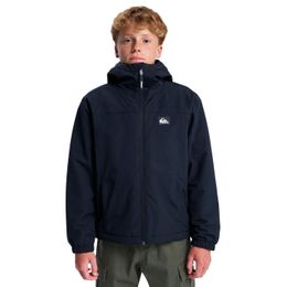 Quiksilver Jungen Anorak "Overcast 3K Warm"schwarz, Gr. 8, Obermaterial: 65% Walkfrottier, 35% Nylon;, Jacken