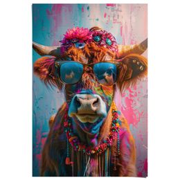 Poster Reinders, B:61cm H:91,5cm T:0,1cm, bunt, Jugendzimmer, Bilder, "Festival Cow"