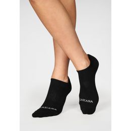 active by Lascana LASCANA ACTIVE Damen Sneakersocken, 7x schwarz, Gr&ouml;&szlig;e 39/42