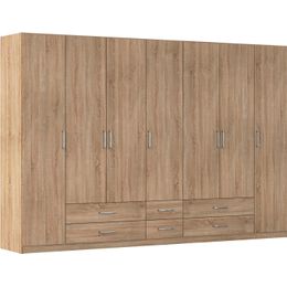 Dreht&uuml;renschrank Rauch, B:315cm H:210cm T:54cmeiche sonoma, griffe chrom, Holzwerkstoff, Schr&auml;nke, "Kleiderschrank Garderobe GAMMA Breiten