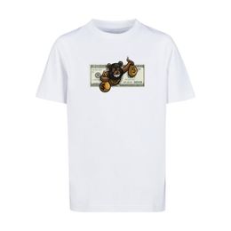 MisterTee M&auml;dchen T-Shirt "MisterTee Herren Kids Money Bear Tee"wei&szlig;, Gr. 158, bedruckt, 100% Baumwolle, Shirts