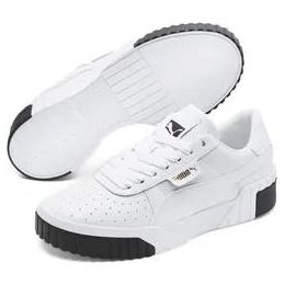 Sneaker Puma "CALI WN'S", Herren, Gr. 38, Puma wei&szlig;, Puma schwarz, Leder, unifarben, Schuhe Sneaker, aus Leder, atmungsaktiv, mit SOFTFOAM+ D&auml;mpfung