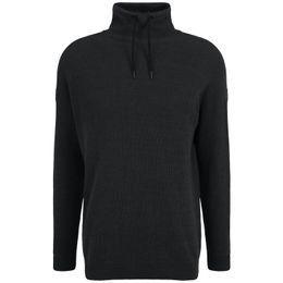 Blend Herren Strickfleece-Pullover "Strickpullover BHComulco", schwarz, Gr. L, Obermaterial: 100% Baumwolle CO., Pullover