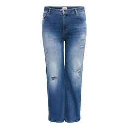 Only Carmakoma Jeans 'CARWILLY' Damen Gr&ouml;&szlig;e 39/40 blau / wei&szlig;