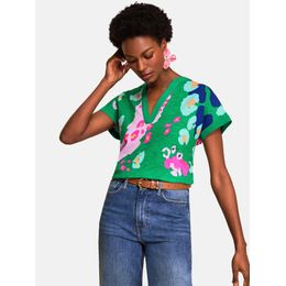 Love & Roses T-Shirt Damen Gr&ouml;&szlig;e 6XL aqua / jade / mandarine / rosa