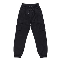 Quiksilver Kinder Cargohose "We Get By Surf", schwarz, Gr. 12, Obermaterial: 98% Walkfrottier, 2% Elasthan;, Hosen