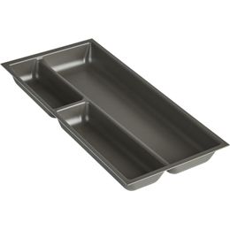 Nobilia Besteckeinsatz "Nobilia Zubeh&ouml;r", B/H/T: 22,8cm x 4,9cm x 47,3cmschiefergrau, Schubladeneins&auml;tze, mit unterschiedlich gro&szlig;en F&auml;chern, in vier
