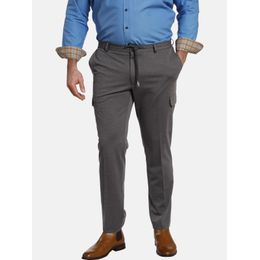 CHARLES COLBY Herren Cargohose "Cargohose BARON IOLYN", grau, Gr. 58, Obermaterial: 79% Polyester COOLMAX PES(Coolmax). 21% Viskose CV., Hosen