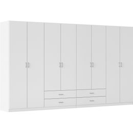 Dreht&uuml;renschrank Rauch, B:360cm H:210cm T:54cmalpinwei&szlig;, griffe alu, Holzwerkstoff, Schr&auml;nke, "Kleiderschrank Garderobe GAMMA Breiten