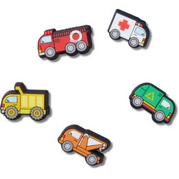 Crocs Kinder Schuhanstecker "Jibbitz Tiny Work Trucks"bunt, PVC, Schuhzubeh&ouml;r, Schuh Anstecker