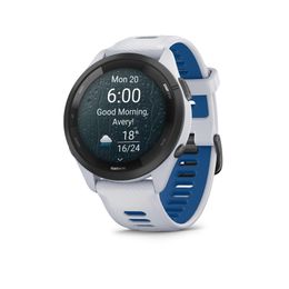 Garmin Smartwatch "FORERUNNER 265 mit Silikon-Armband 22 mm"wei&szlig;, Smartwatches