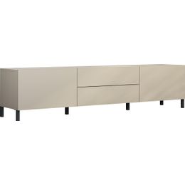 borchardt M&ouml;bel Lowboard BORCHARDT M&Ouml;BEL, B:200cm H:45cm T:35cm, beige, Holzwerkstoff, Sideboards, "Sophia, TV-Schrank mit Metallf&uuml;&szlig;en, Breite 200 cm", Variante