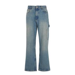 2Y STUDIOS Herren Bequeme Jeans "2Y Studios 2Y Eladan Worker Baggy Jeans"vintageblau, Gr. 33, unifarben, 100% Baumwolle, Jeans