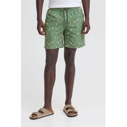Blend Badeshorts "BHRingwar"duck gr&uuml;n, Gr. XXL, 100% Polyester, Badehosen, Gemusterte Badeshorts mit elastischem Bund und Kordelzug