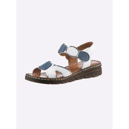 Gemini Damen Sandale mit Klettverschluss, wei&szlig;, Gr&ouml;&szlig;e 40