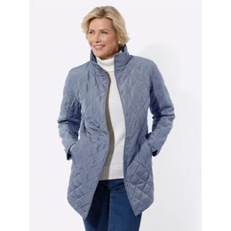 WITT Damen Steppjacke in Longform, taubenblau, Gr&ouml;&szlig;e 18