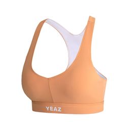 YEAZ Damen Sporttop "Top CELEB", orange, Gr. S, Obermaterial: 75% Nylon NY. 25% Elasthan EL., Tops