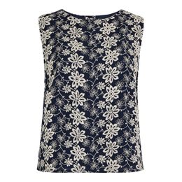 Apricot Floral Embroidered Shell Top ' ' Damen Gr&ouml;&szlig;e L dunkelblau