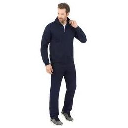 Jogginganzug TRIGEMA "TRIGEMA Jogginganzug", Herren, Gr. L, blau (navy), Sweatware, 70% Baumwolle, 30% Polyester, Sportanz&uuml;ge Jogginganzug