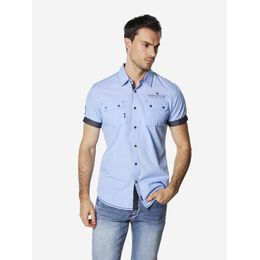 Koroshi Hemd Herren Gr&ouml;&szlig;e XL blau / marine