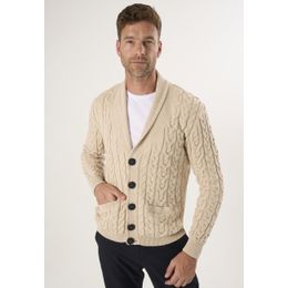 FELIX HARDY Herren Strickjacke "Gekn&ouml;pfte Strickjacke"beige, Gr. XXL, 100% Baumwolle, Strickjacken
