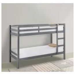 Etagenbett OTTO HOME "Alpi", grau, B:103cm H:142cm L:208cm, Etagenbetten, Etagenbett, Massivholz (Kiefer), Stockbett