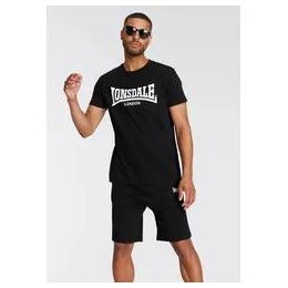 Freizeitanzug Lonsdale "MOY", Herren, Gr. L (52), schwarz, Obermaterial: 100% Baumwolle, unifarben, Sportanz&uuml;ge Jogginganzug Freizeitanzug