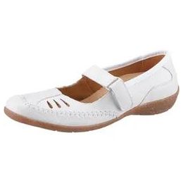 Ballerina Aco, Damen, Gr. 42, wei&szlig;, Glattleder, Schuhe Ballerina