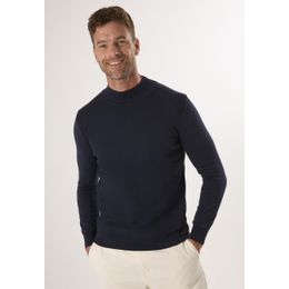 FELIX HARDY Herren Rollkragenpullover "Halber Rollkragenpullover"navy, Gr. M, 100% Baumwolle, Pullover