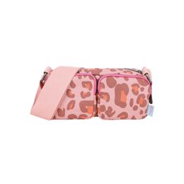Damen Schultertasche "Donny Cross Long", Fritzi aus Preussenrosa, Baumwolle, unifarben, Taschen, mit zwei aufgesetzten Vordertaschen