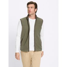 Catamaran Herren Fleecejacke mit Stickerei, khaki-schoko, Gr&ouml;&szlig;e 44/46