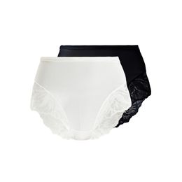 Lindex Panty Damen Gr&ouml;&szlig;e XS schwarz / wei&szlig;