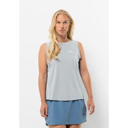 Jack Wolfskin Damen Funktionstop "PRELIGHT CHILL TANK W", grau, Gr. XL, 1. OBERSTOFF: 87% POLYESTER, 13% ELASTHAN. 2. OBERSTOFF: 85% POLYAMID, 15%