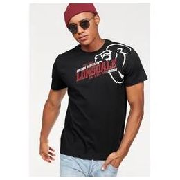 T-Shirt Lonsdale "WALKLEY", Herren, Gr. 5XL (72/74), schwarz, Single Jersey, Obermaterial: 100% Baumwolle, Basic h&uuml;ftlang, Rundhals, Shirts T-Shirt, Topseller